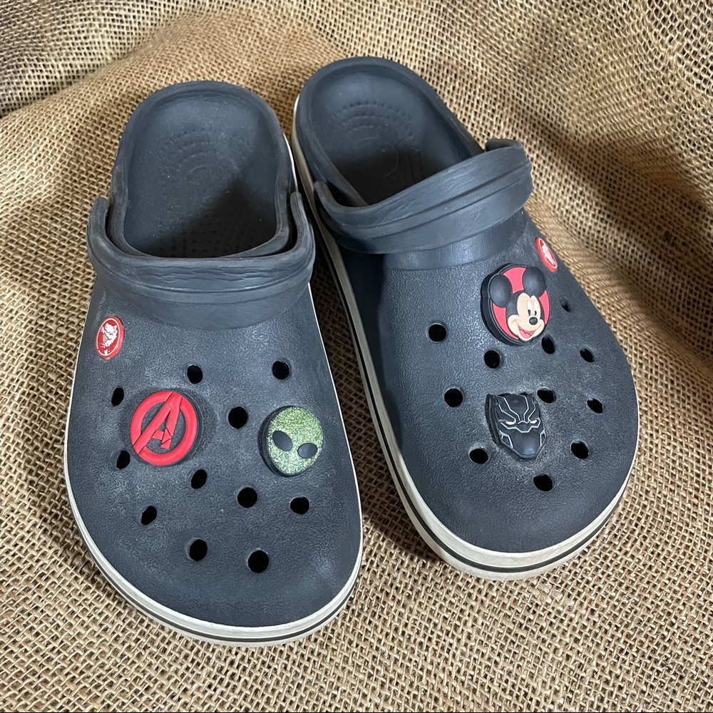 Crocs Classic Clog Black Mickey Alien Slip On Shoe - Gem